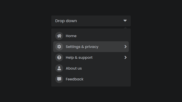 Advanced Drop-down Menu Animation like Facebook using HTML CSS & by ...