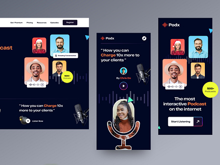 Browse thousands of Podcast images for design inspiration | Dribbble
