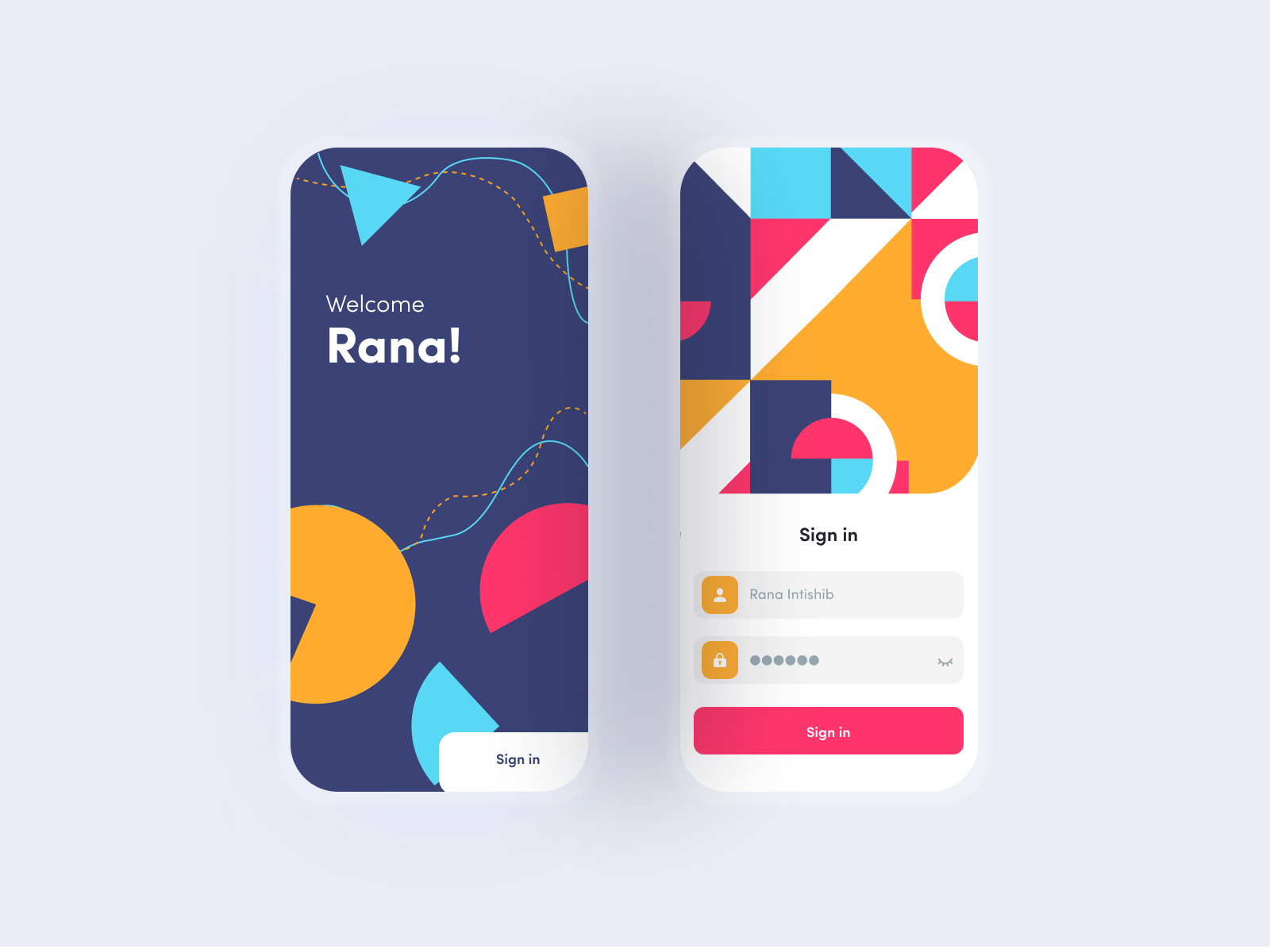Sign in Screen by Intishib on Dribbble