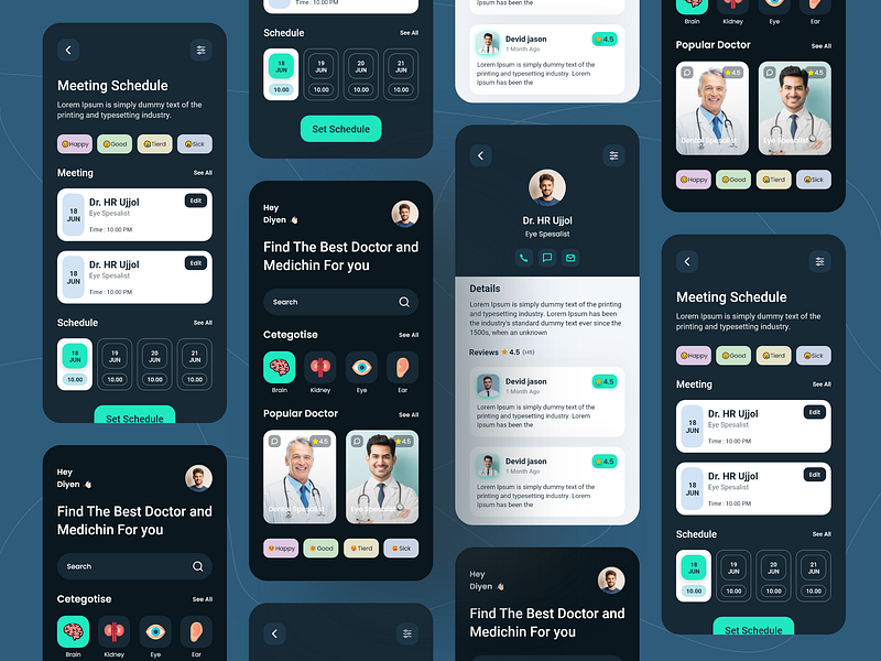 Medical Healthcare service web design by Hasnur Alam Ujjol on Dribbble
