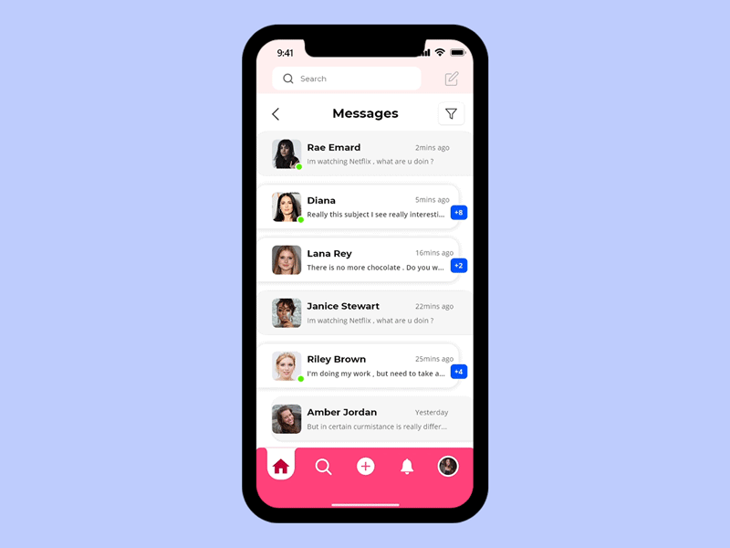 Message Delete Interaction by Gent Bekteshi on Dribbble