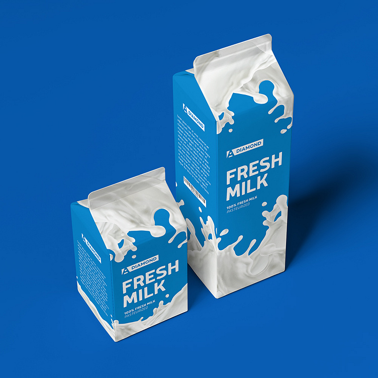 Diamond - Fresh Milk Visual Identity by Eka Nugraha on Dribbble