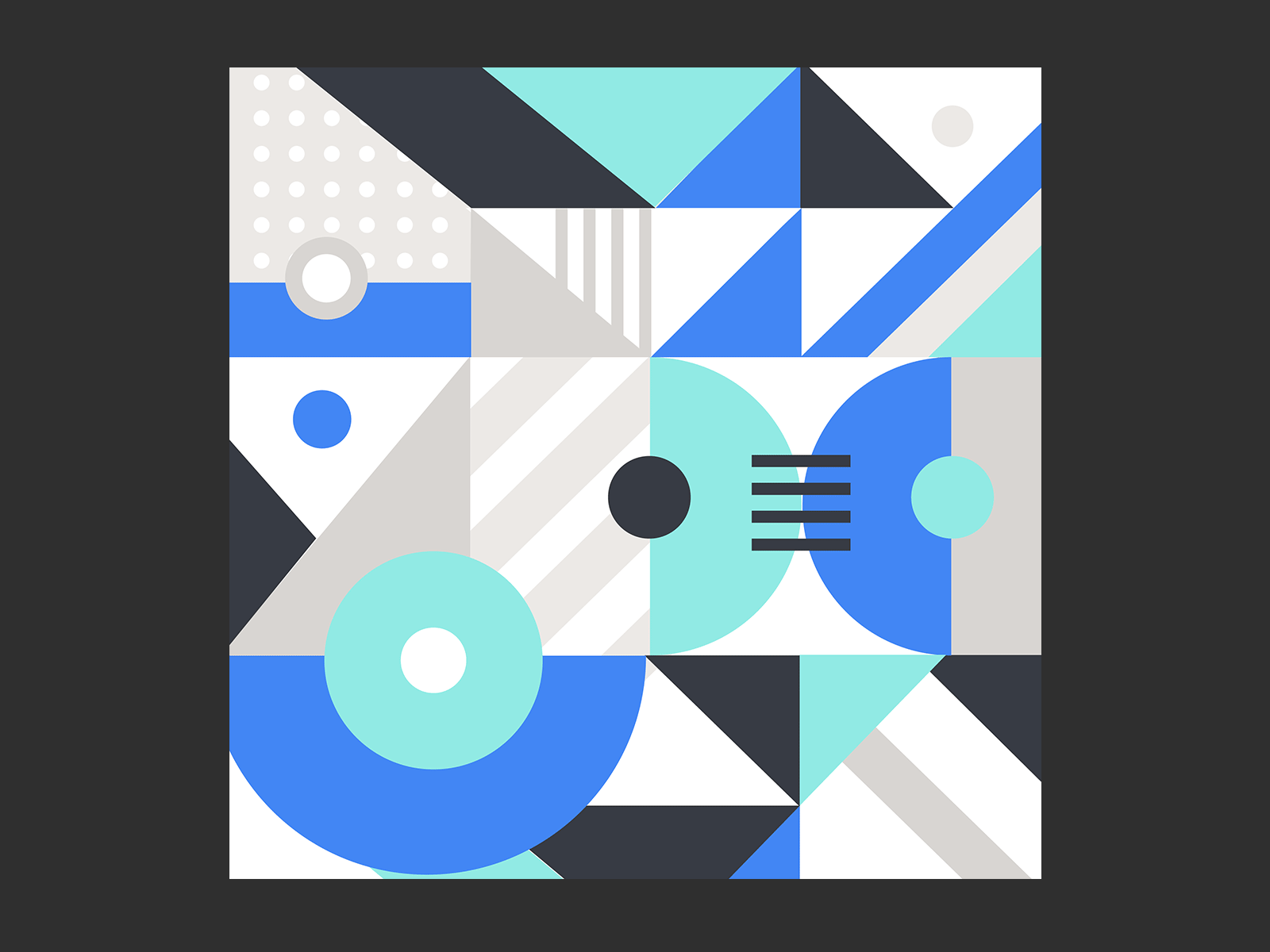 Abstract Geometry by Damian Lubenfeld on Dribbble