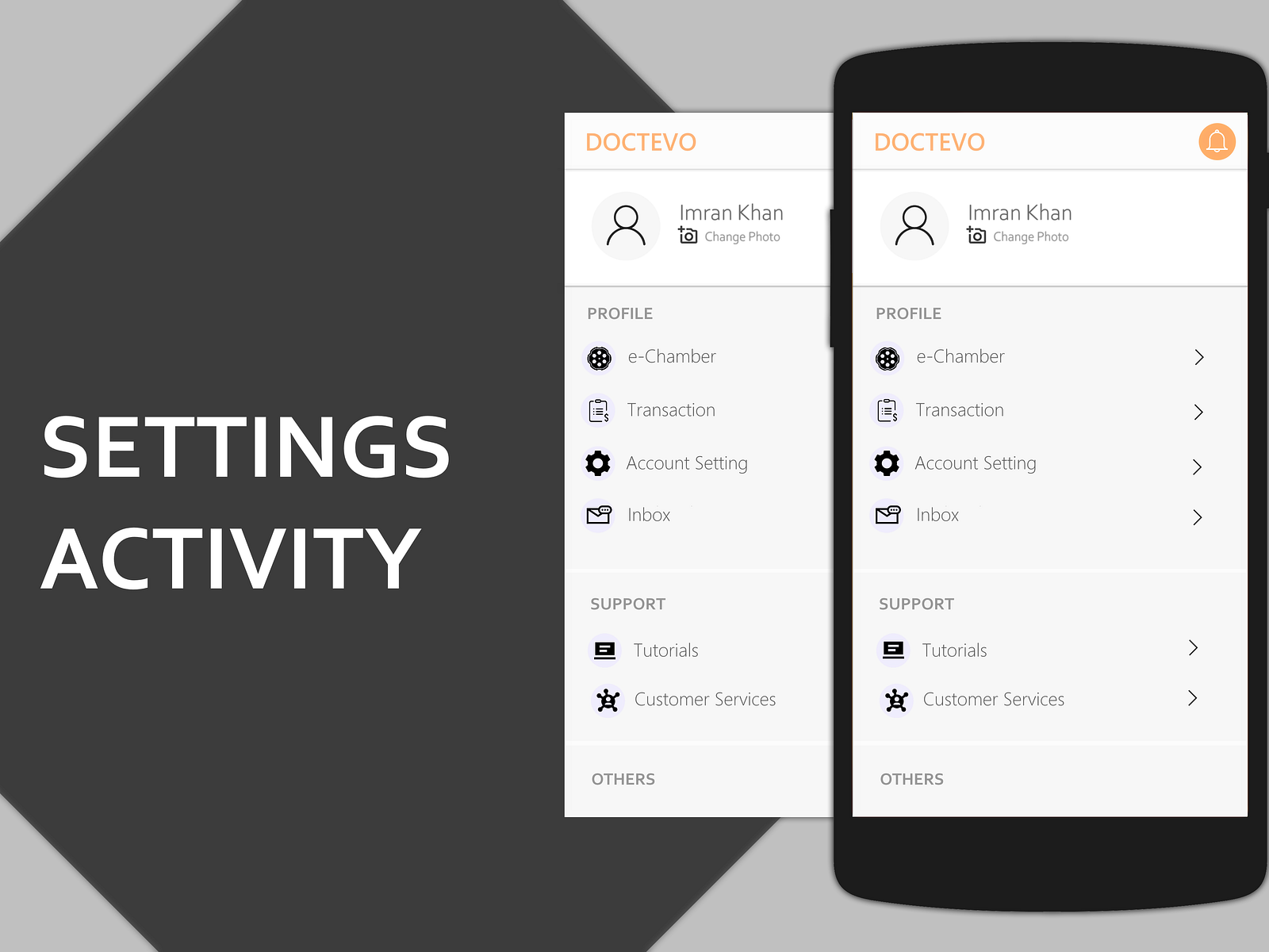 Android Settings Activity Page Design by Imran Khan on Dribbble