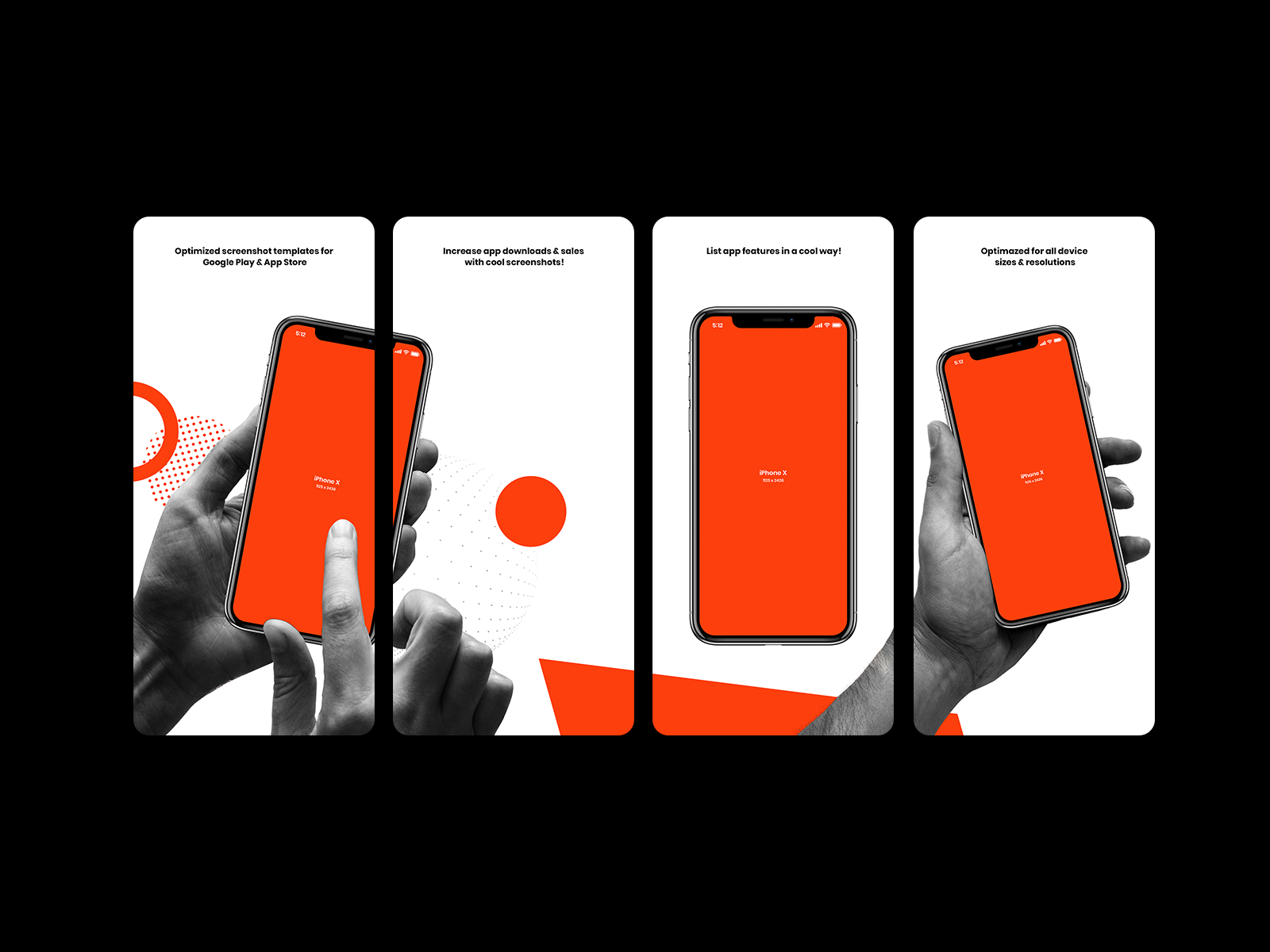 AOS Optimized App Screenshots Templates by alinjrs on Dribbble