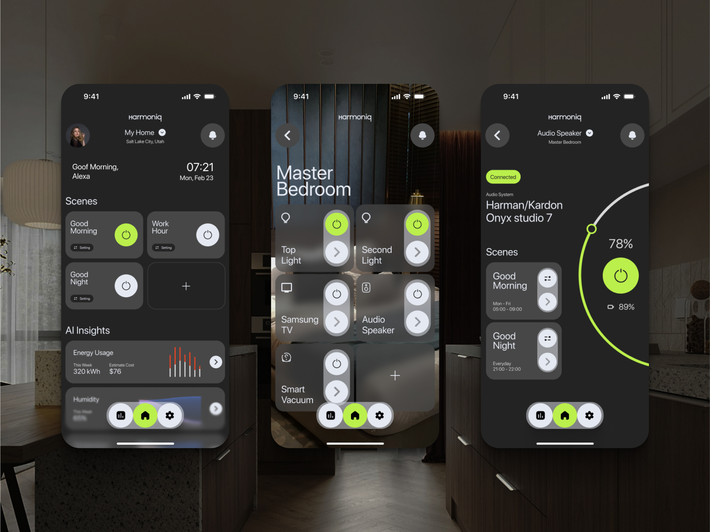 Harmoniq - All-in-one smart home management app by Marcell Gallardo on ...