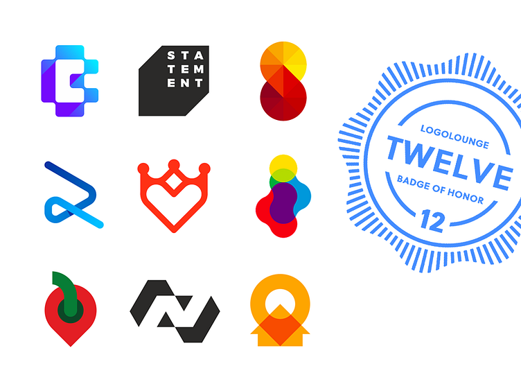9 logos in LogoLounge book vol 12 by Alex Tass, logo designer on Dribbble