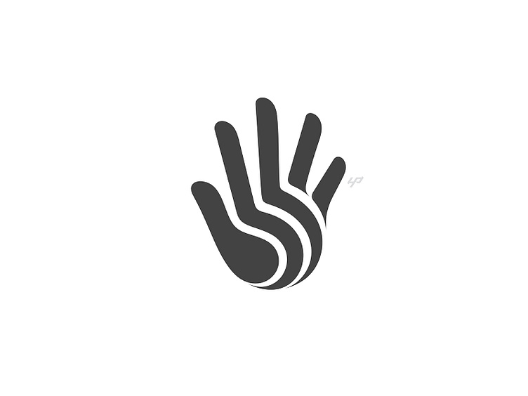 Hand logo by Yoga Perdana on Dribbble
