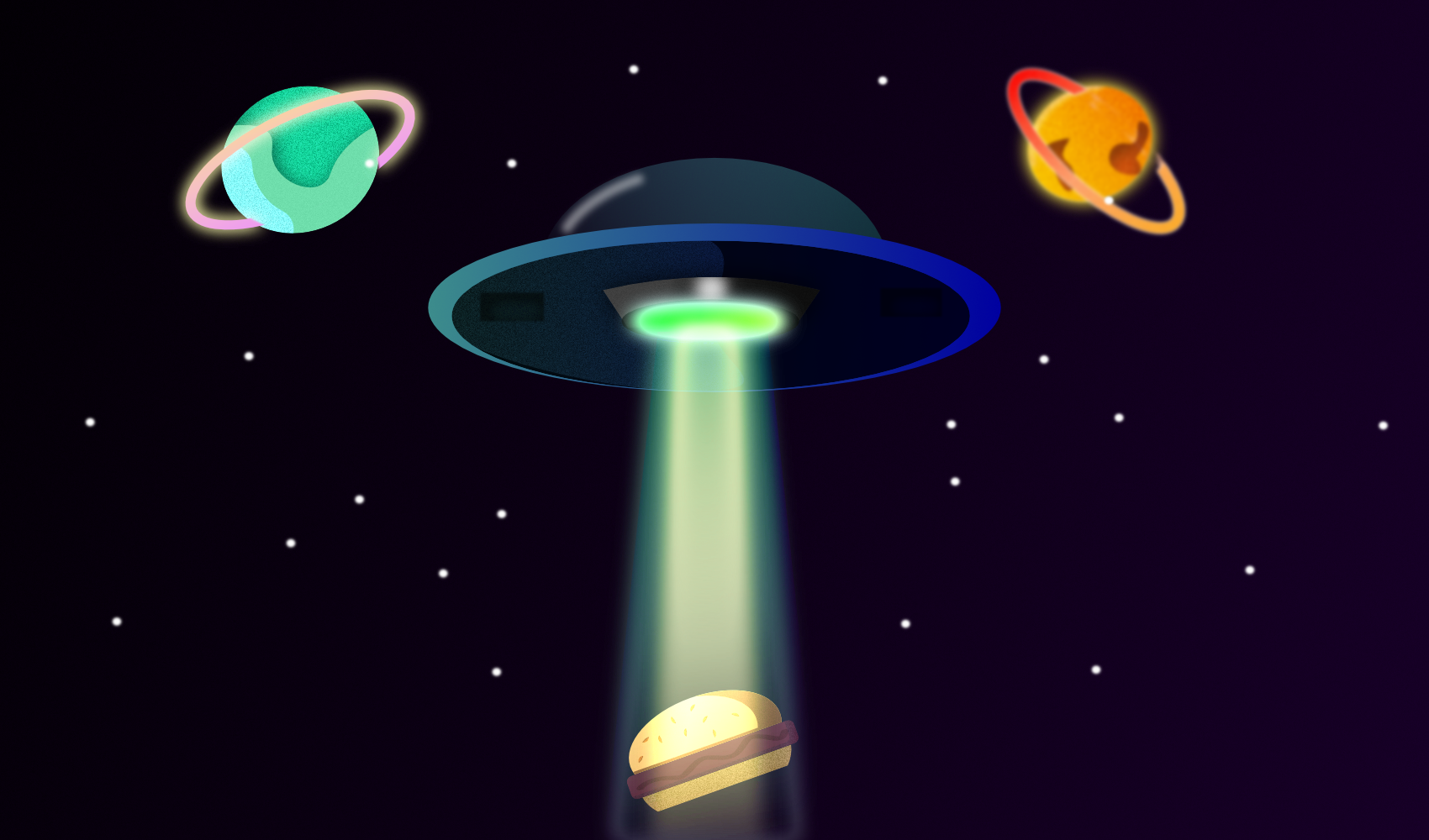 UFO Illustration by 🖖Milan on Dribbble