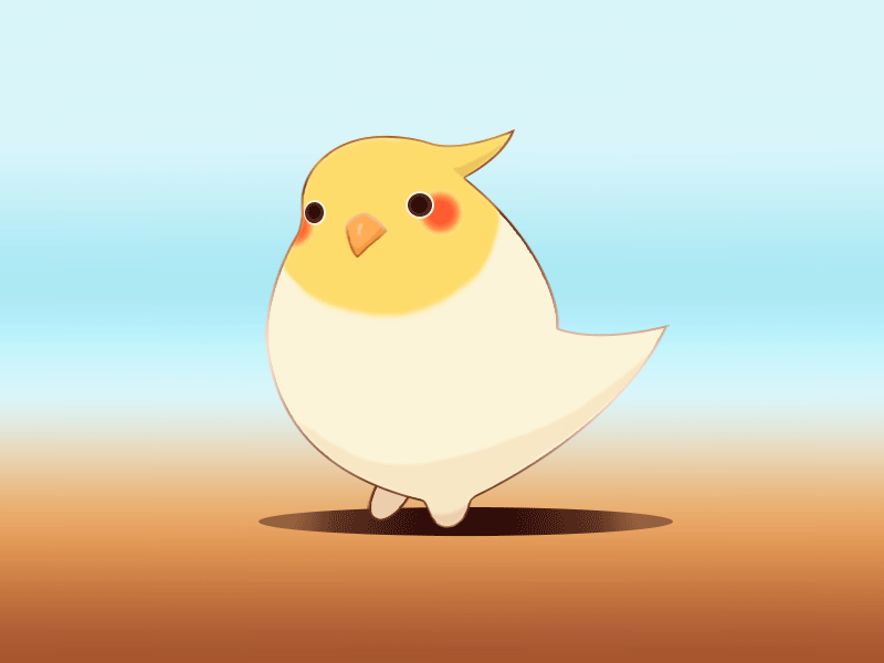 Cockatiel by NastasiaKo on Dribbble