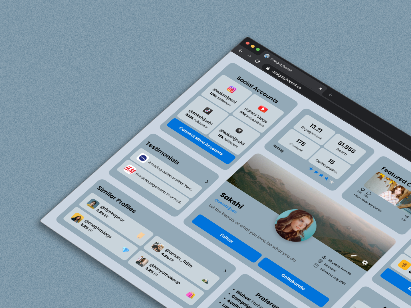 Infloso Collab Dashboard Redesign by Harshit kumar on Dribbble