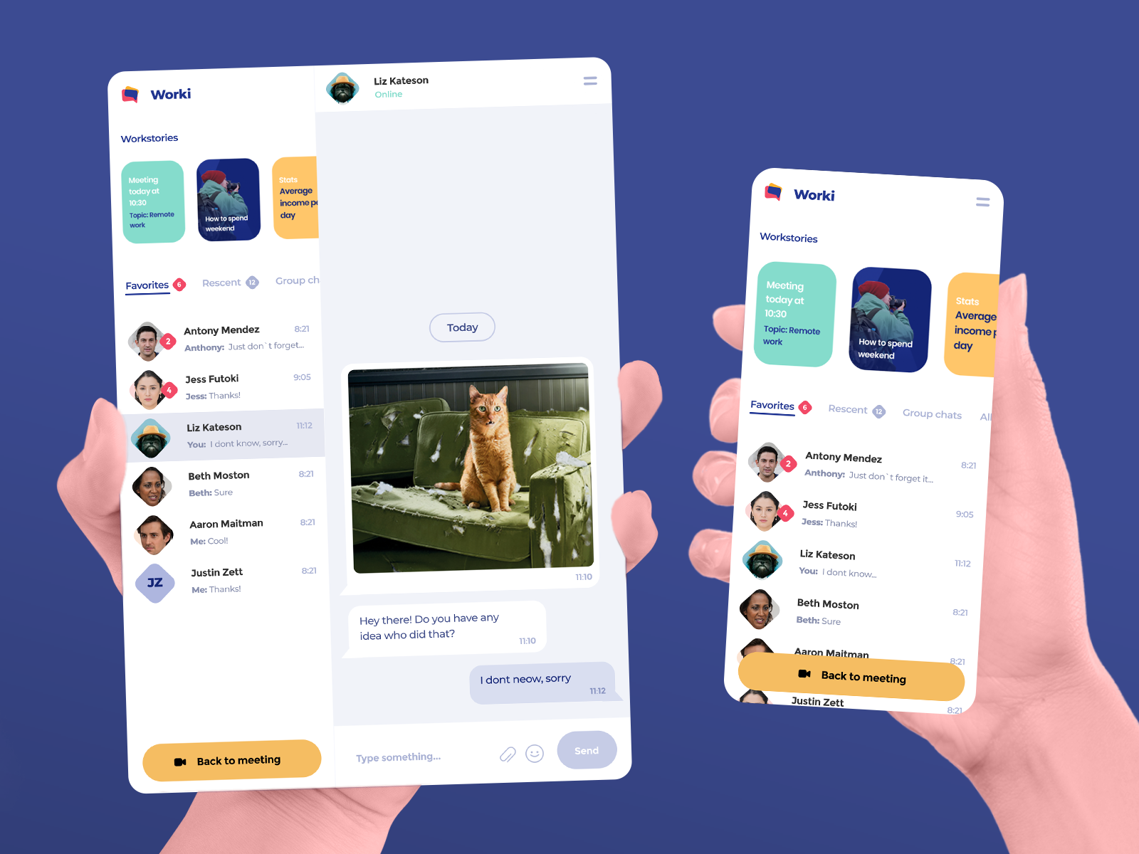 Worki app by Dima Orlov on Dribbble