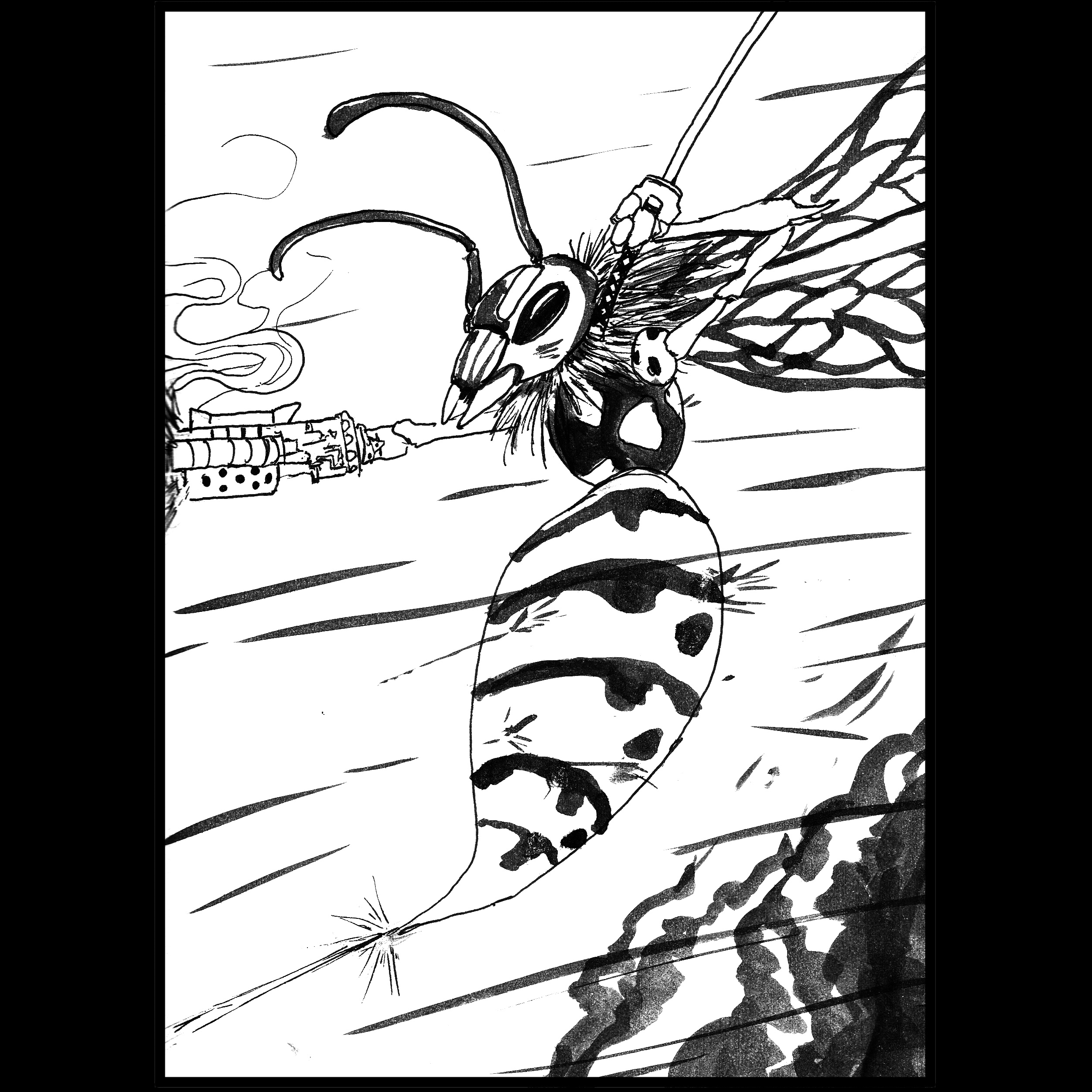 Battle wasp by Magoro Graphics - Mario A. Gonzalez Robert on Dribbble