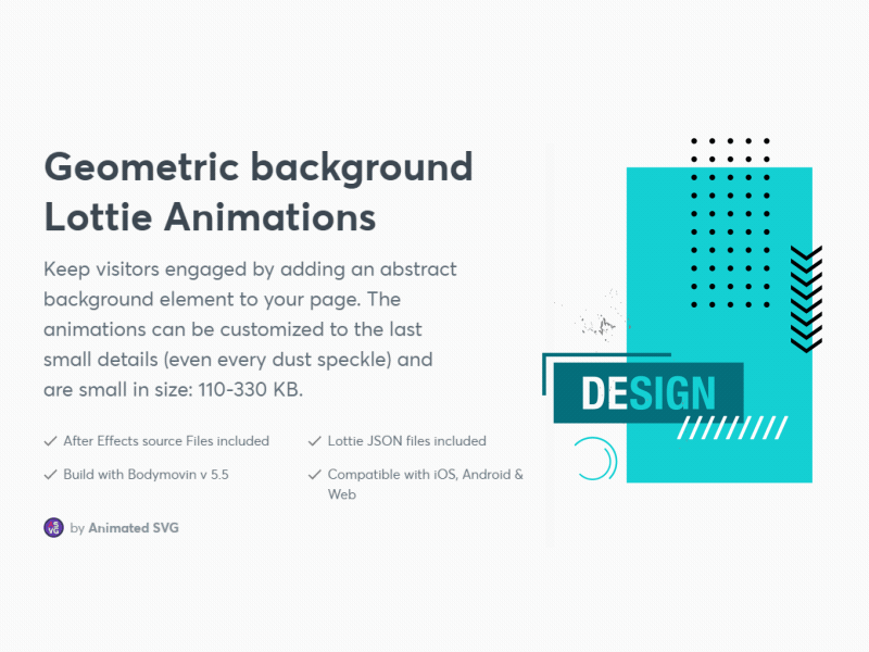 Free animated geometric background - Lottie by lottiefolder on Dribbble
