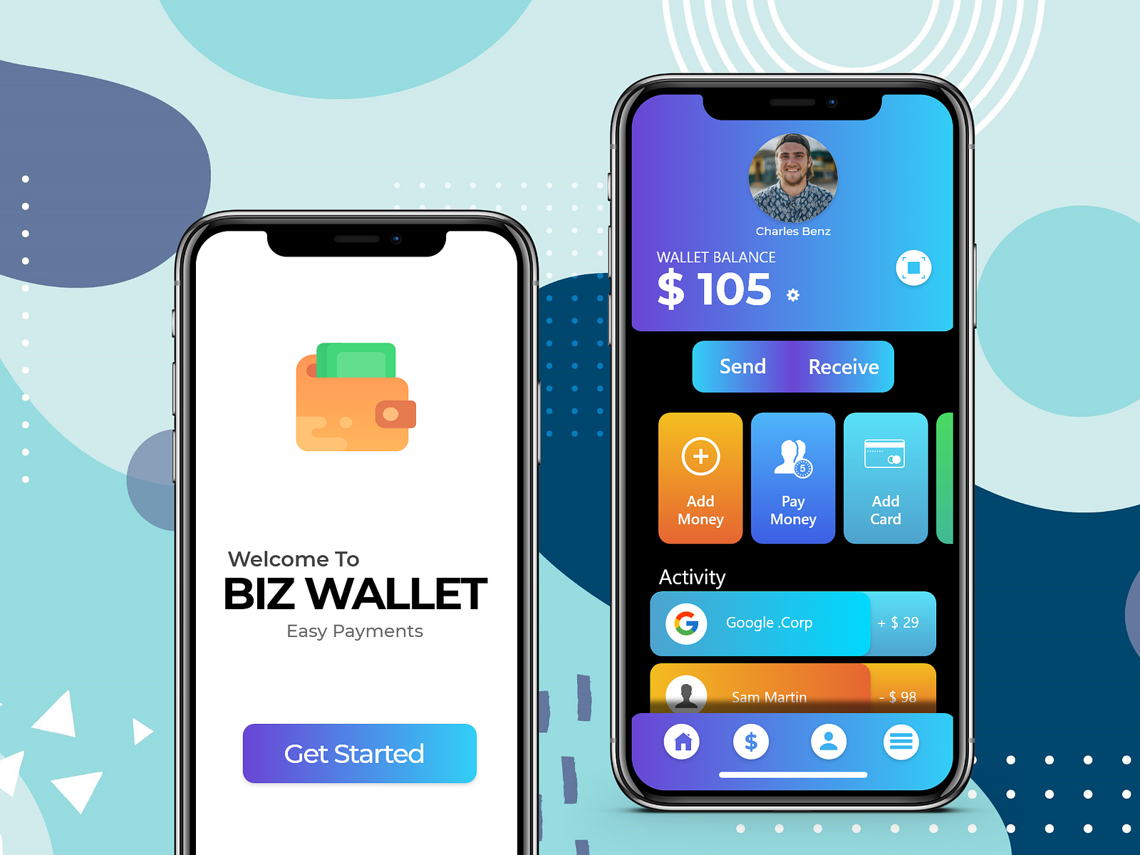 Wallet App Ui Design by Swapnil Rawat on Dribbble