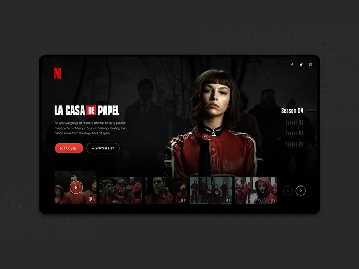 Netflix UI designs, themes, templates and downloadable graphic elements ...