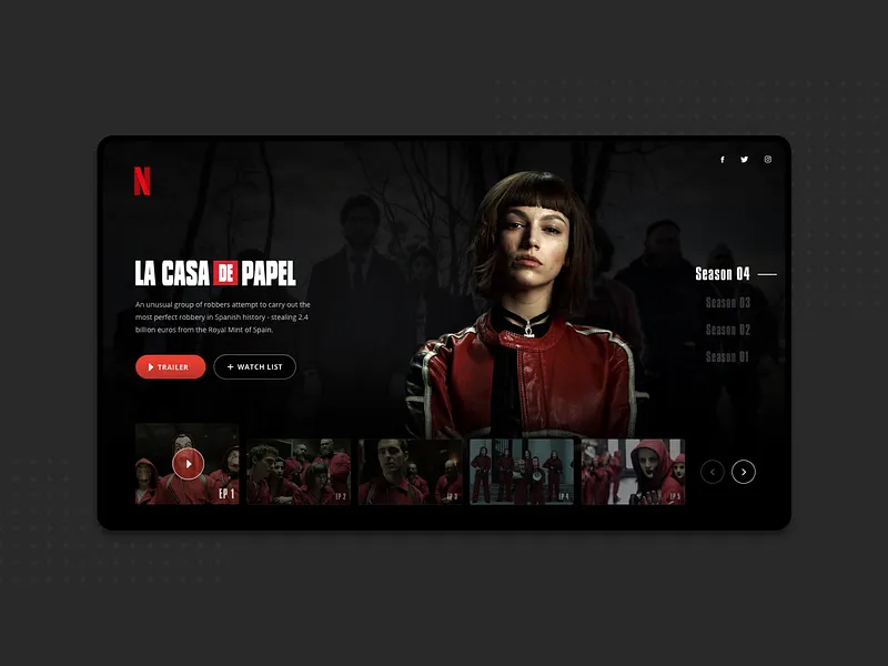 Netflix UI designs, themes, templates and downloadable graphic elements ...