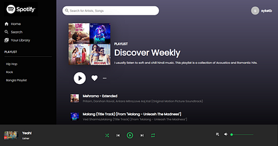 Spotify Clone designs, themes, templates and downloadable graphic ...