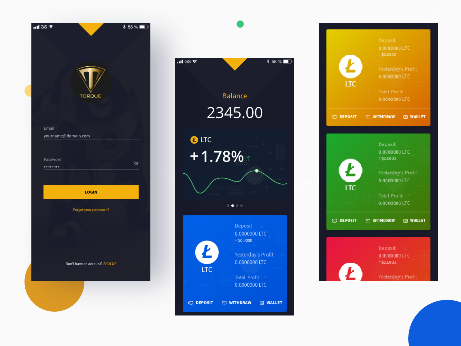 Torque - App Design by Jai Singh on Dribbble