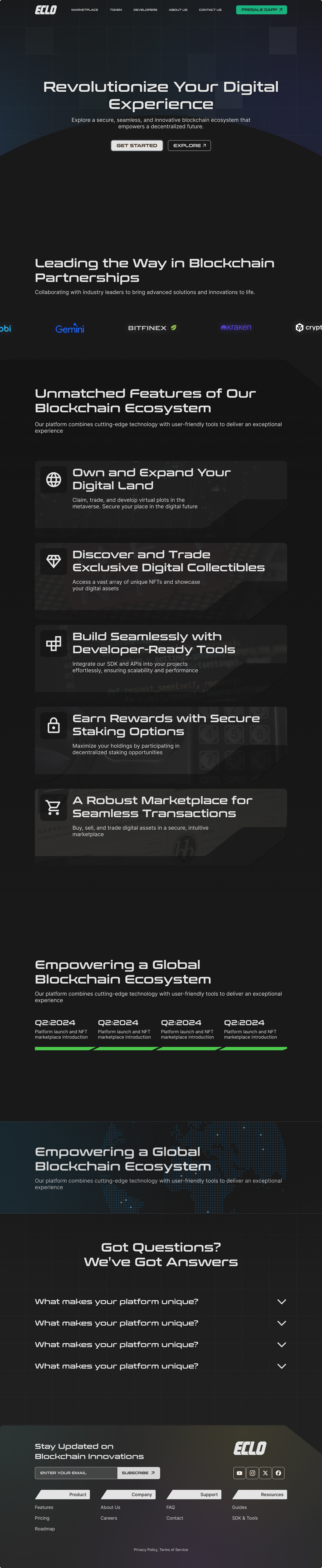 Eclo - Futuristic Web3 Landing Page Design by Dovlet on Dribbble