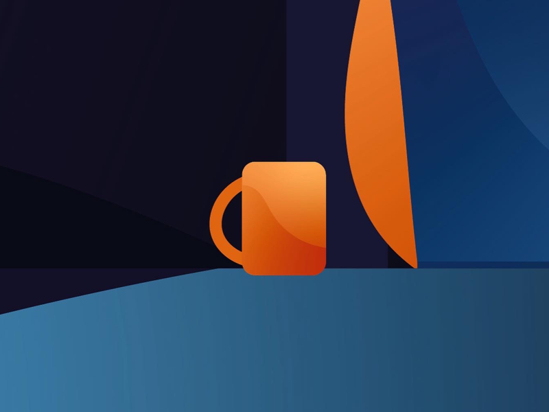 A mug by Trikuti Naresh on Dribbble