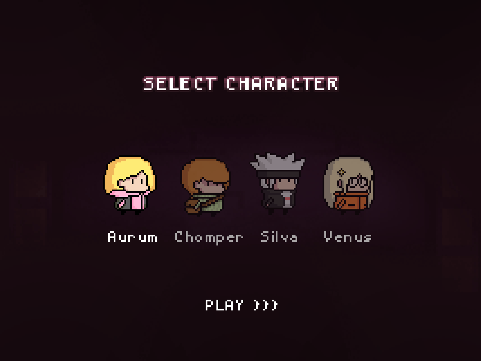 Pixel Game Art - Character Select UI/Animation by Aditya Rahmanda on ...