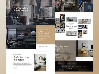 Interior Design Website Concept designs, themes, templates and ...