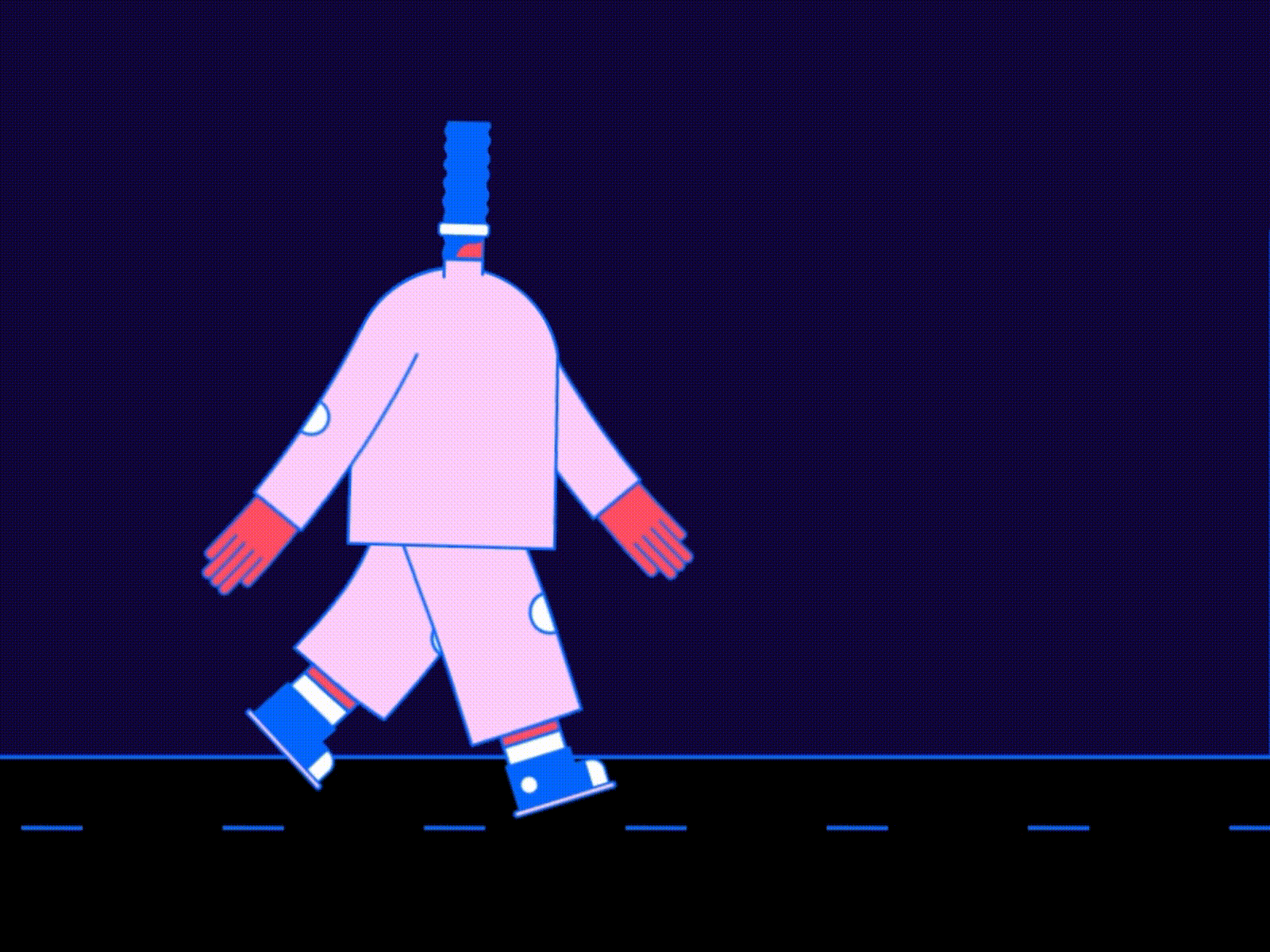 Walk cycle by Alina Bilotkach on Dribbble