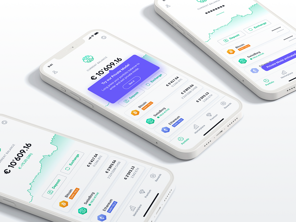 SwissBorg Premium Comparison Table by Hendri van Niekerk on Dribbble