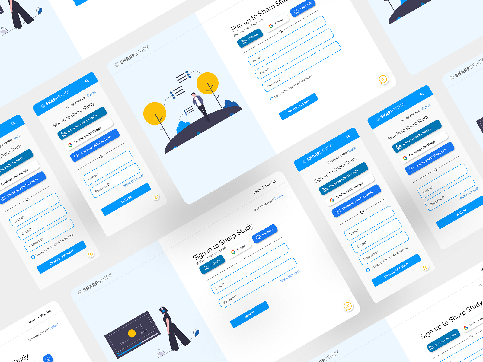 Sharp Study - Web and App by Danial Nazemi on Dribbble