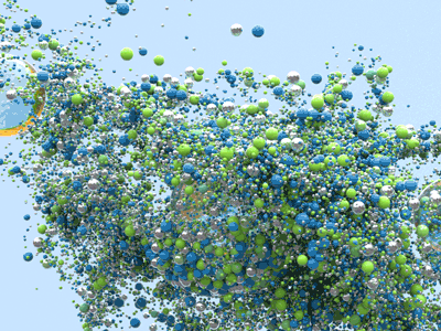 Dancing Particles by Dope Dezyns on Dribbble