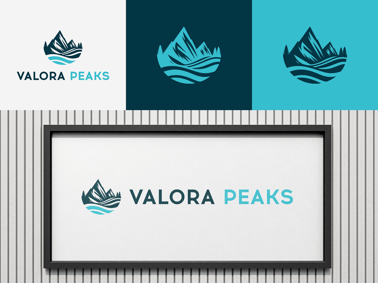 Valora Peaks | Mountain Valley Logo Design by Sarwan Malik on Dribbble