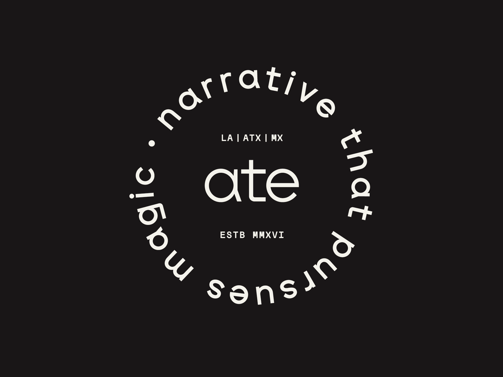 ate // film production by Agustin R. Michel on Dribbble