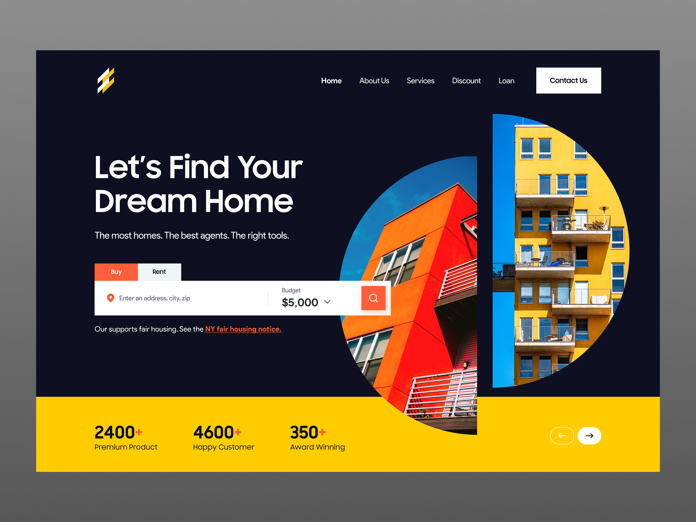 Real Estate Hero Section Design by Akash Das on Dribbble