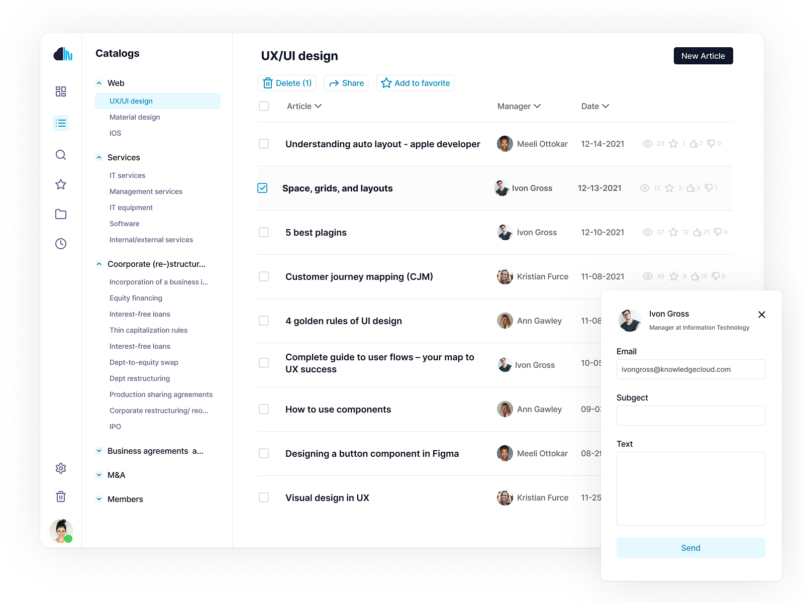 Knowledge Cloud by Yana Haiduk for Conceptorama on Dribbble