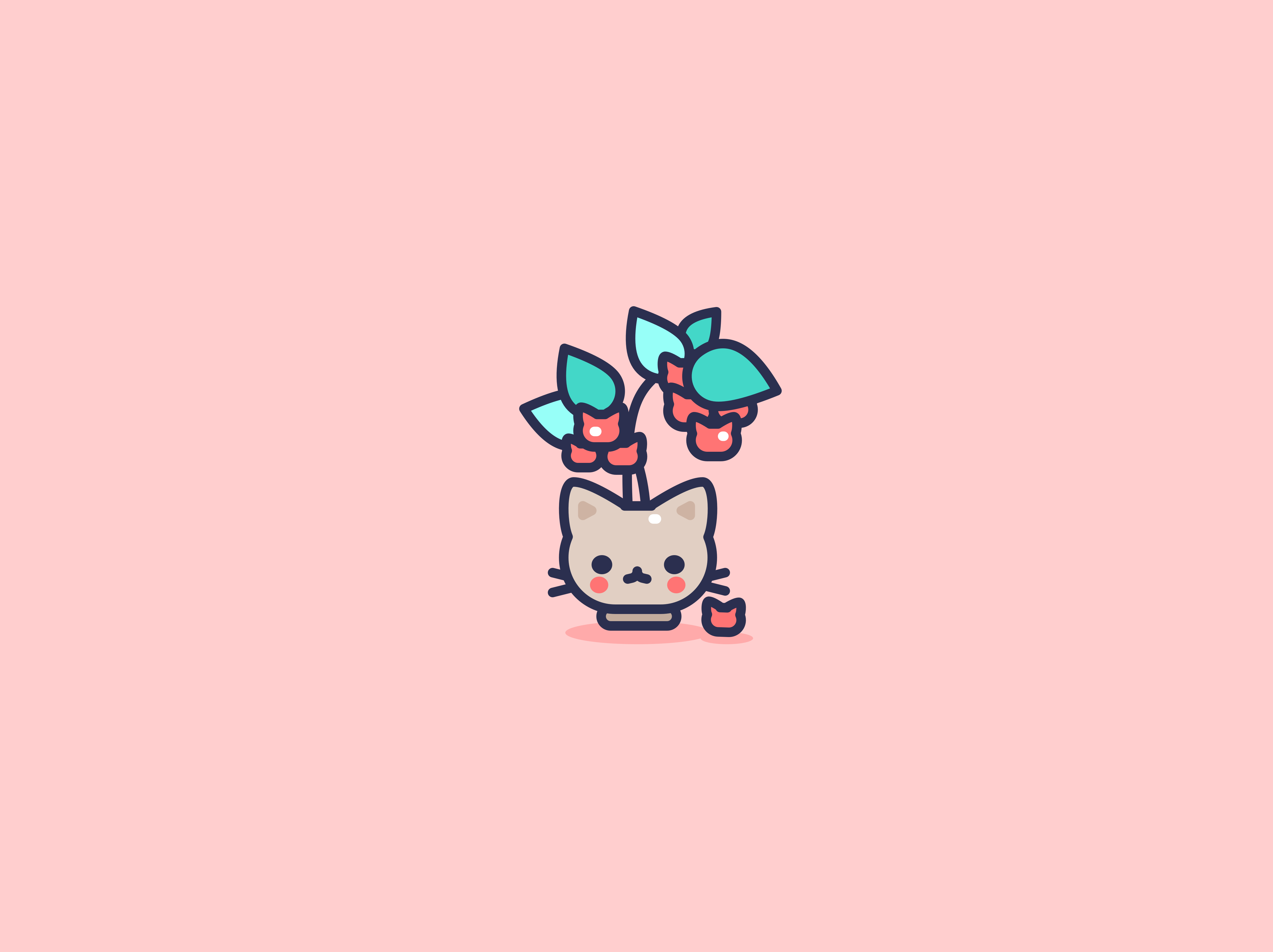 Cat berry tree by Viviane Valenta on Dribbble