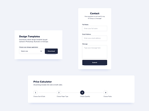 Components UI Design by Ildiko Gaspar on Dribbble