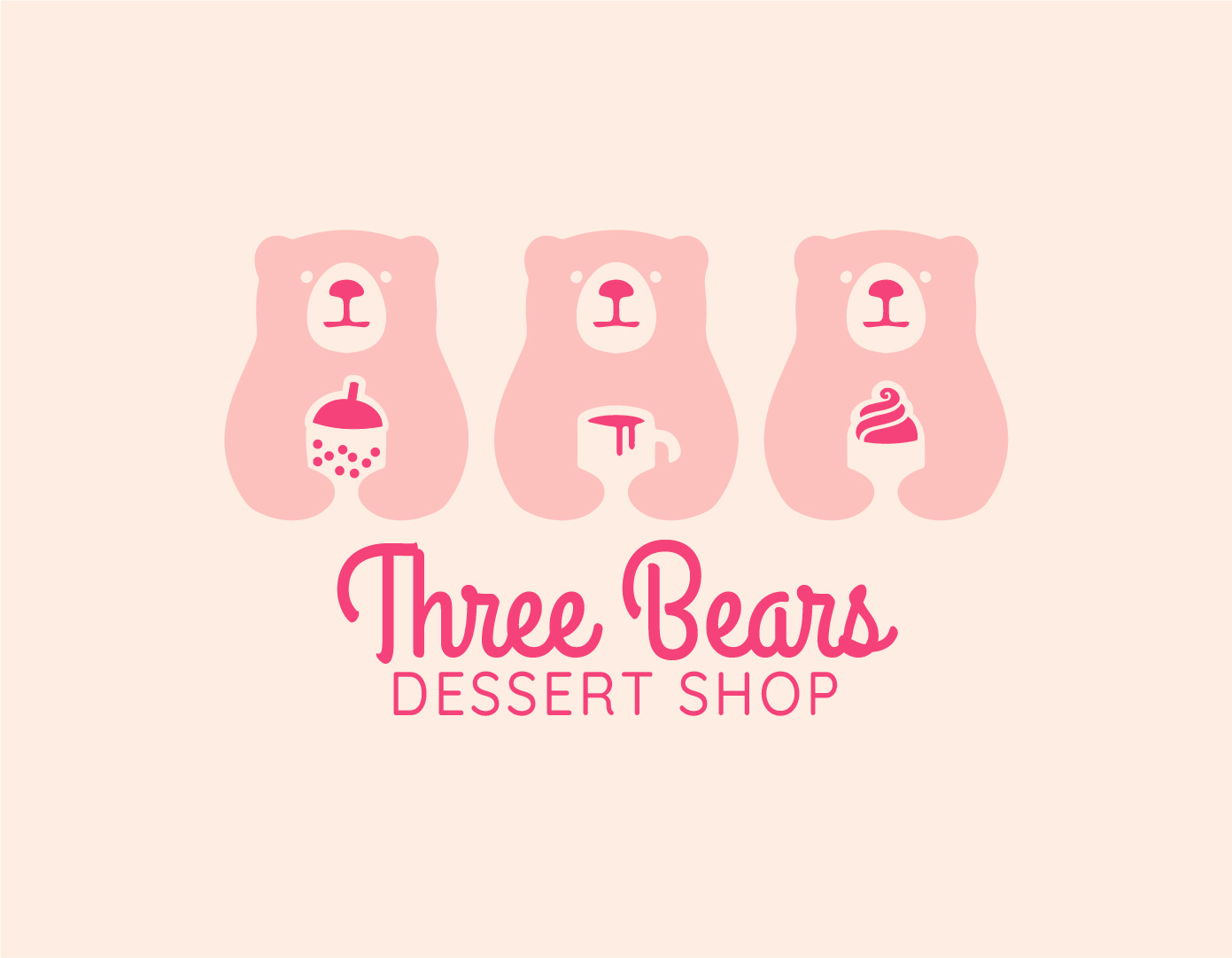Three Bears - Dribbble Negative Space Weekly Warm-Up by Ellen Carty on ...
