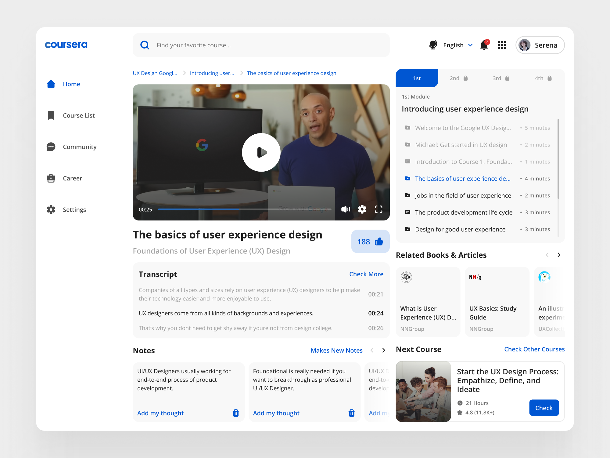 Coursera Dashboard Design 📕 by Maulana Rifky Yudhira | Website & UI ...