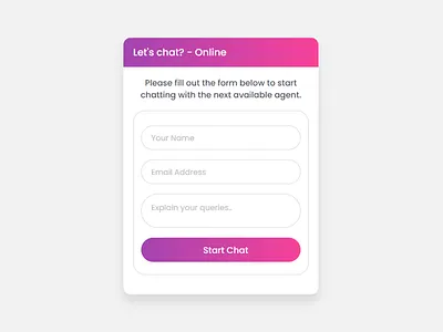 Chatbox Form designs, themes, templates and downloadable graphic ...