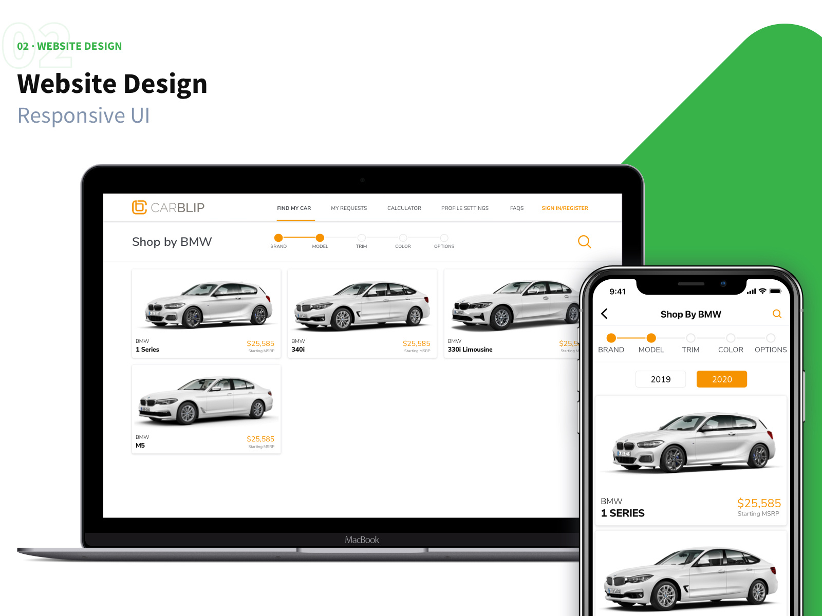 E-commerce Car Sales Application & Web Design by Fanni Csincsak on Dribbble