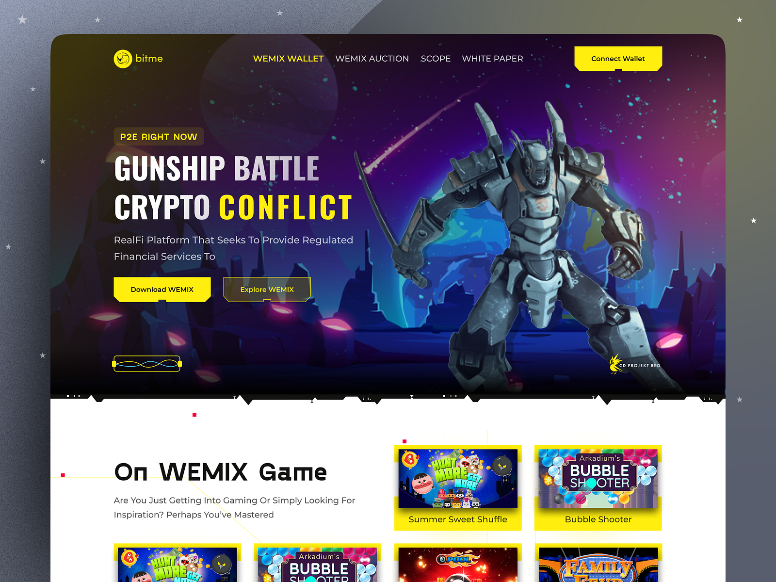 WEMIX - Game Store - Website Design by Naimur Rahman on Dribbble