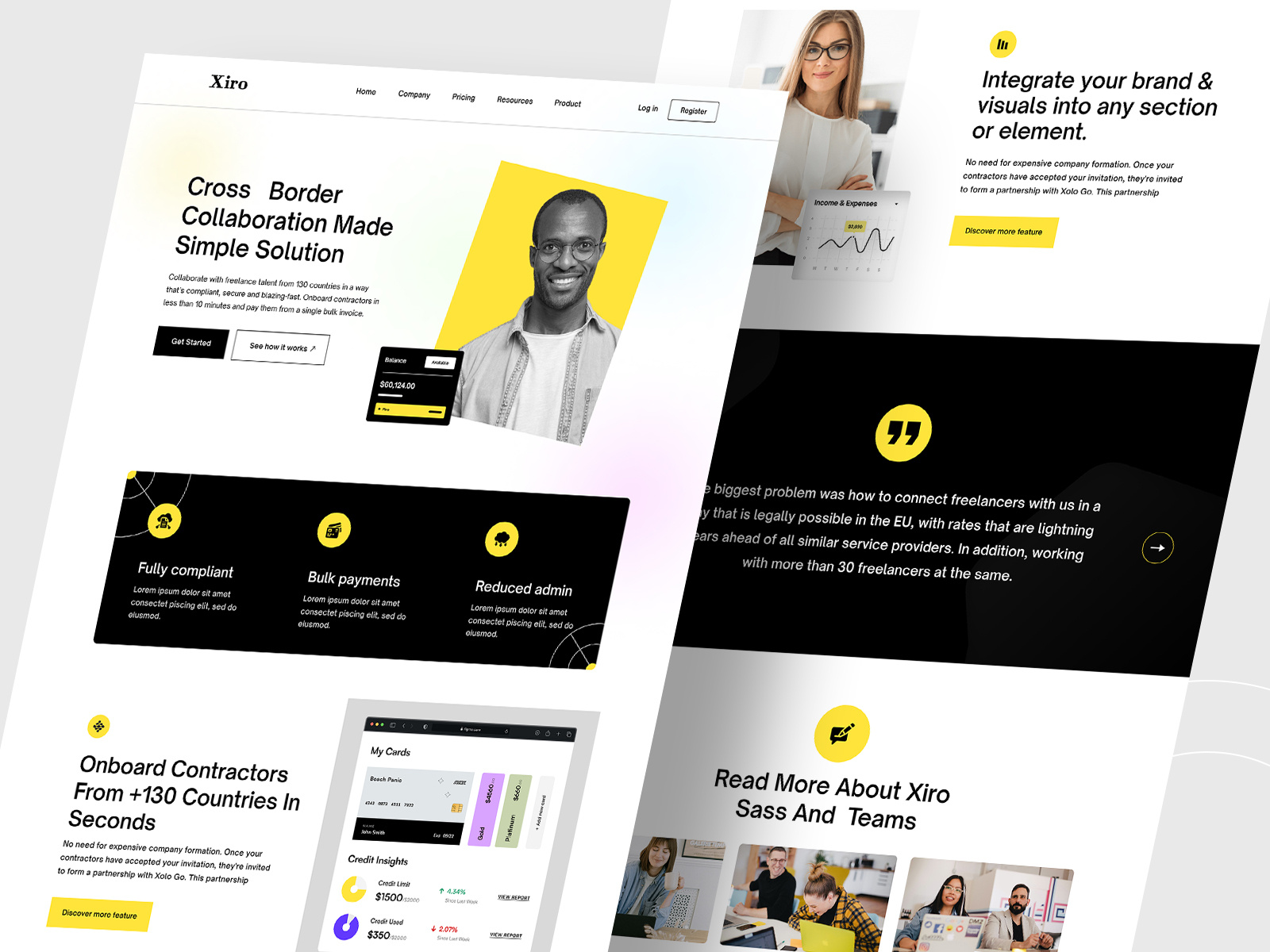 SaaS Homepage design by Kamrul Hasan on Dribbble