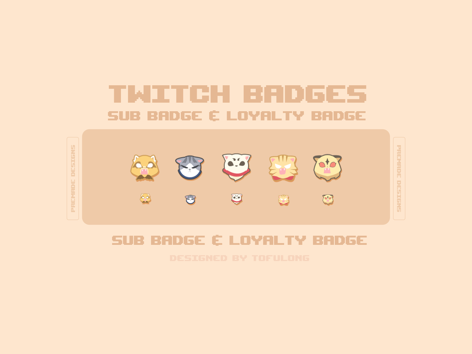 Cute Hangry Anime Character Twitch Badges Design by Ofuonon on Dribbble