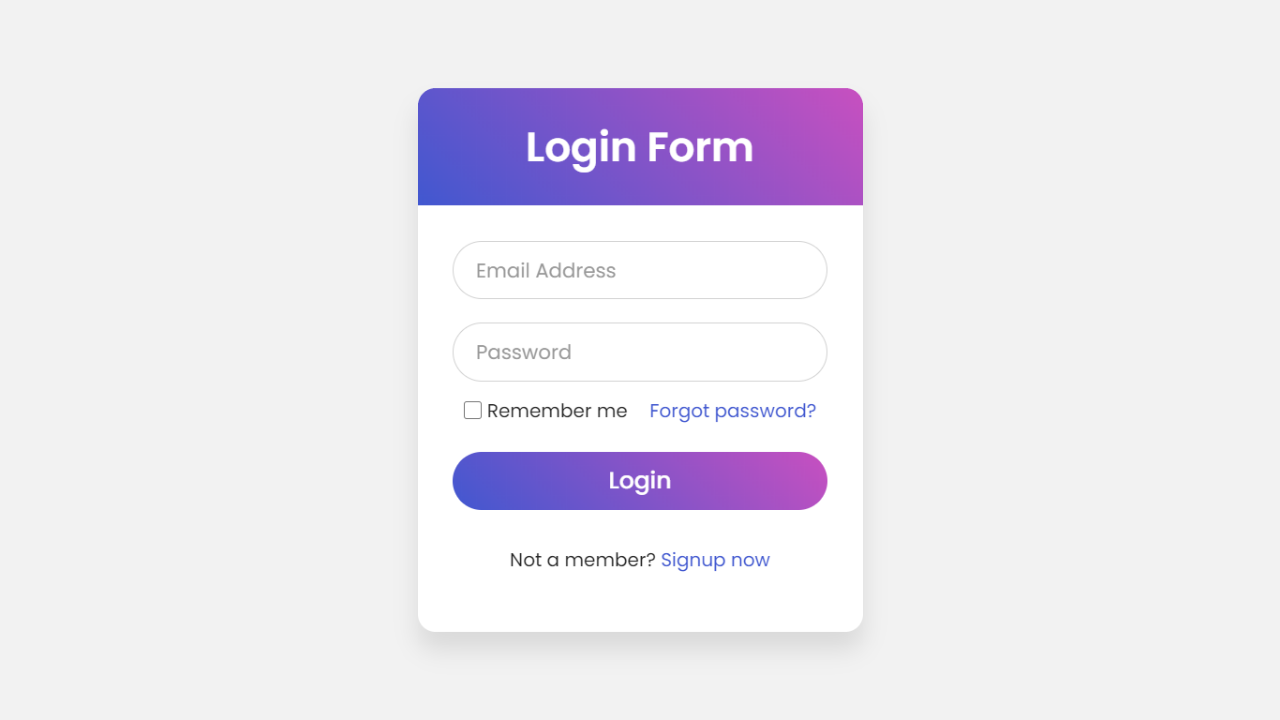 Login Form With Floating Label Animation Using Only Html And Css By