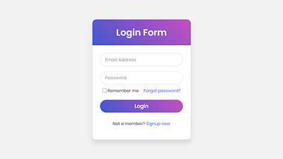 Login Form Design designs, themes, templates and downloadable graphic ...