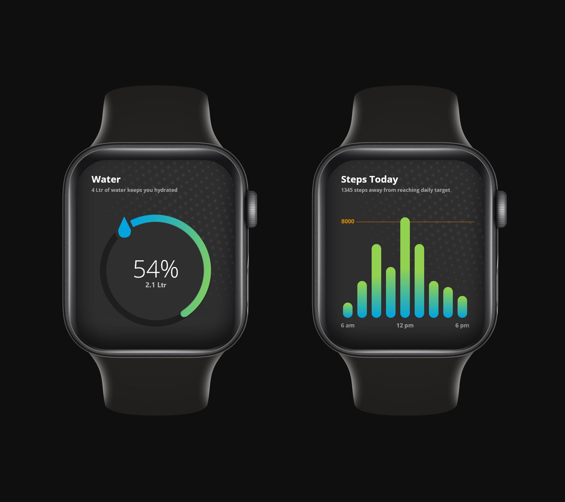 Watch fitness app UI by Uday Bhosle on Dribbble
