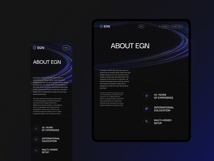EGN website by Maxim Berg for Sick Agency on Dribbble