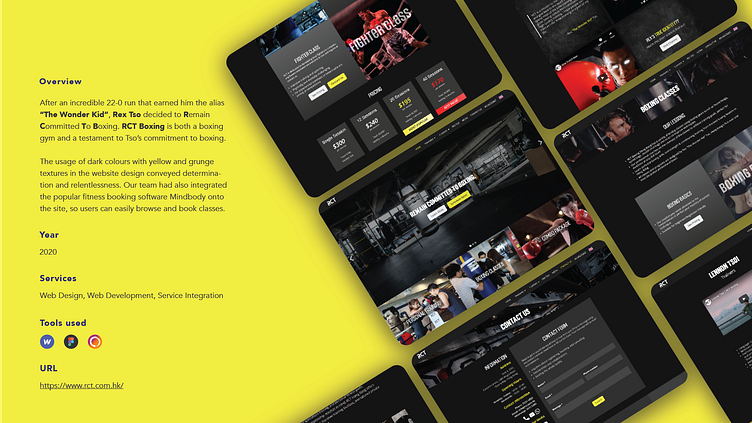 RCT Boxing - Website Design by Media Studio Hong Kong on Dribbble
