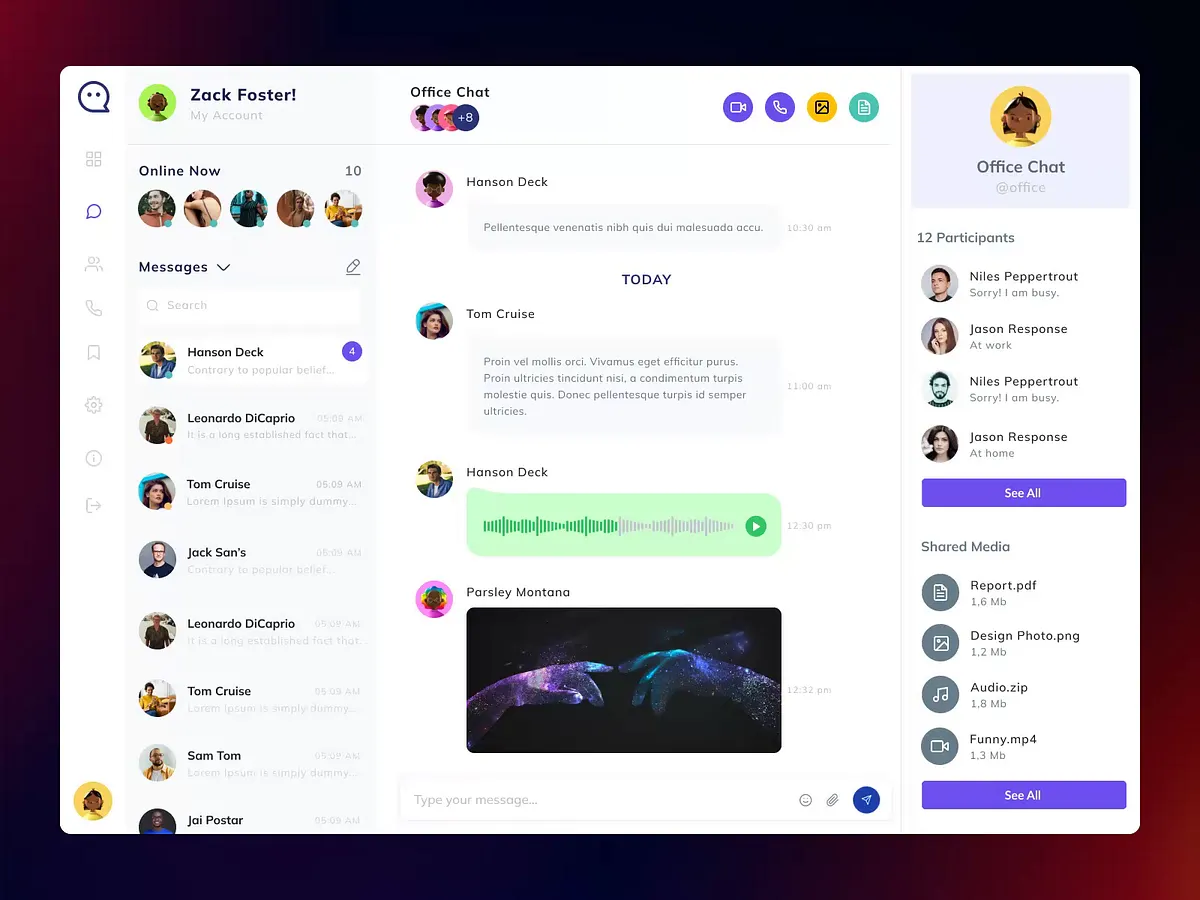 Dashboard Chat designs, themes, templates and downloadable graphic ...